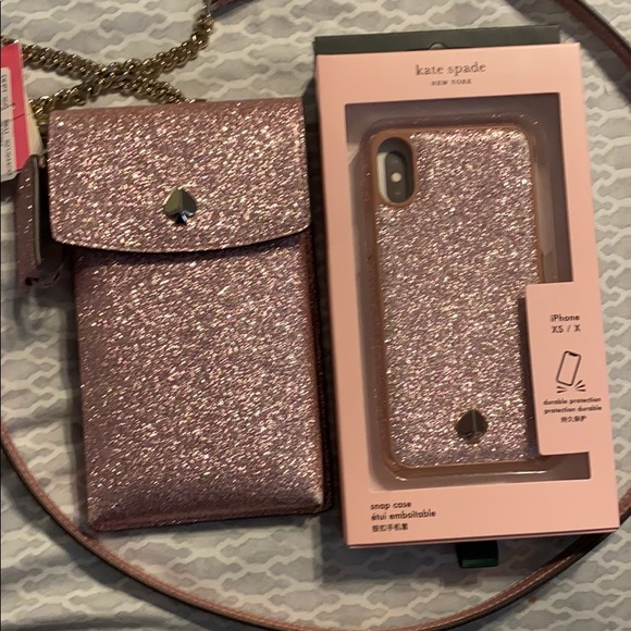 kate spade | Bags | Kate Spade Small Bag And Iphone X Glitter Set ...